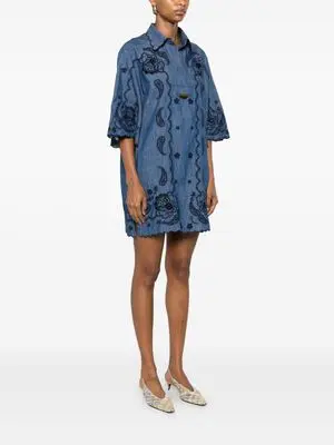 Zimmermann Aster Denim Mini Dress