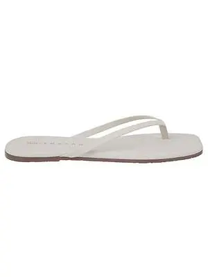 TKESS X TESSABIT Lily Leather Sandals - Ecru