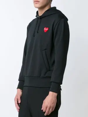 Comme Des Garçons Logo Cotton Hoodie