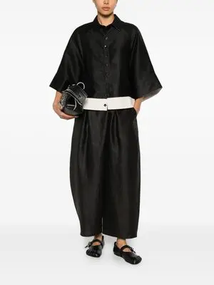 Soh Silk Blouse With Contrasting Hem