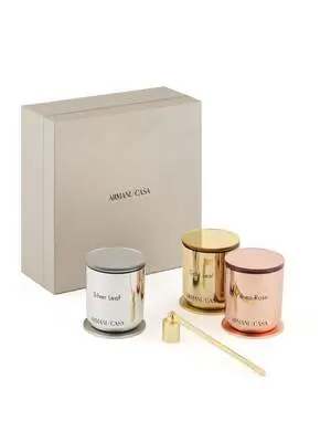 ARMANI/CASA Pegaso 3 Candles Set - Multicolor