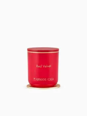 ARMANI/CASA Pegaso Velvet Candle - Red