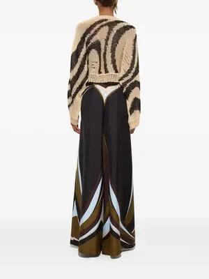 Emilio Pucci Printed Silk Trousers