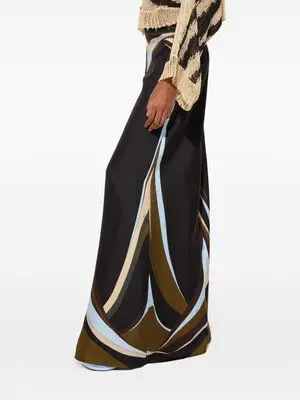 Emilio Pucci Printed Silk Trousers