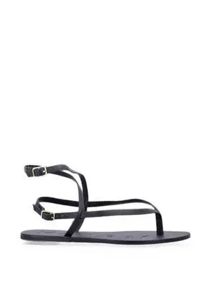 Manebí Leather Thong Sandals - Black