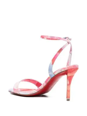CHRISTIAN LOUBOUTIN Miss Z Peony Print Sandals