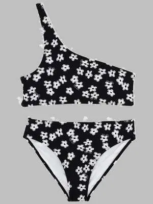 Marc Jacobs One Shoulder Bikini With Floral Print