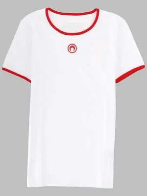 MARINE SERRE T Shirt Con Logo - White