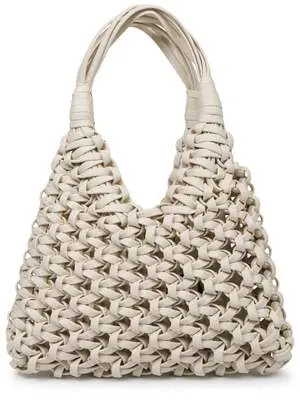 HIBOURAMA Borsa 'vannifique' In Pelle - Ivory