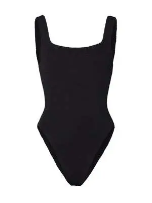Hunza G Costume Intero 'square Neck Swim - Black