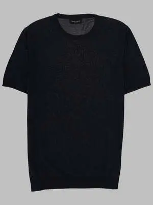 ROBERTO COLLINA Short Sleeve Sweater - Blue