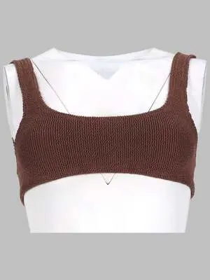 MC2 SAINT BARTH Top Bikini Crinckle 'naima - Brown