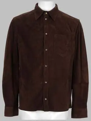 Brunello Cucinelli Suede Shirt Jacket - Brown