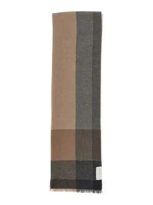 Brunello Cucinelli Sciarpa In Twill - Multicolour