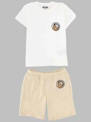 Moschino T Shirt And Shorts Set - Multicolour