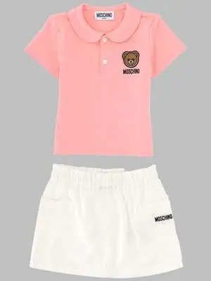 Moschino Polo Shirt And Skirt Set - Multicolour
