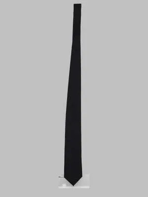 Brunello Cucinelli Cravatta In Tela Di Lana Vergine - Black