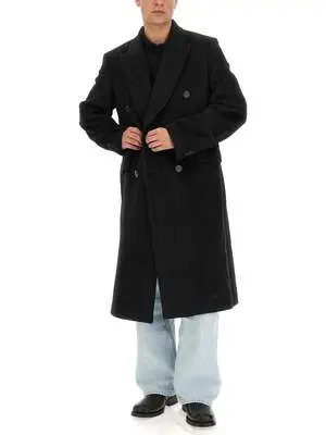 Our Legacy Double-breasted Wool Blend Coat
