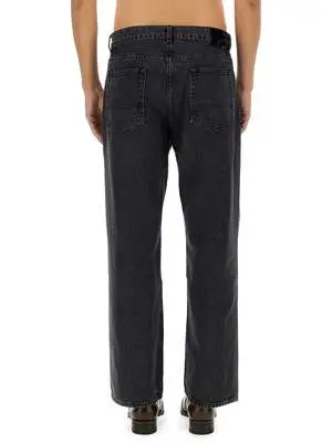 Our Legacy Third Cut Black Wash Denim Jeans - Grey