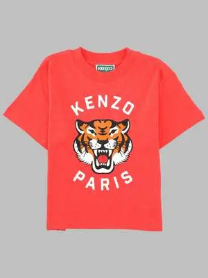 Kenzo T Shirt Con Stampa - Red