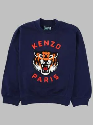 Kenzo Felpa Con Stampa Tigre - Blue