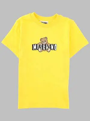 Moschino T Shirt Con Stampa Logo - Yellow