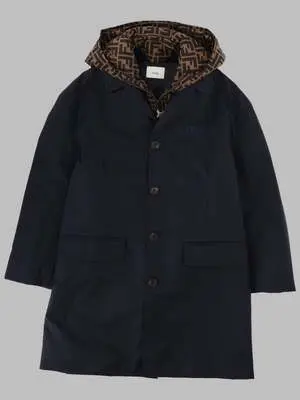 Fendi Double Front Trench Coat - Blue