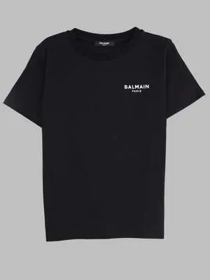 Balmain T Shirt Con Logo - Black