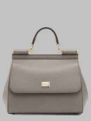 Dolce & Gabbana Sicily Large Top Handle Bag - Brown