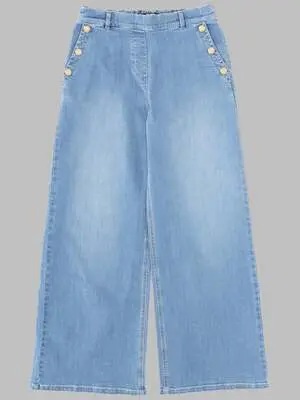 Balmain Pantaloni In Denim - Blue