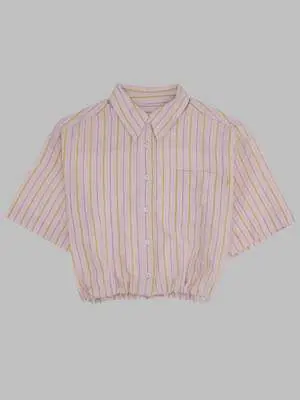 BELLEROSE Striped Cropped Shirt
