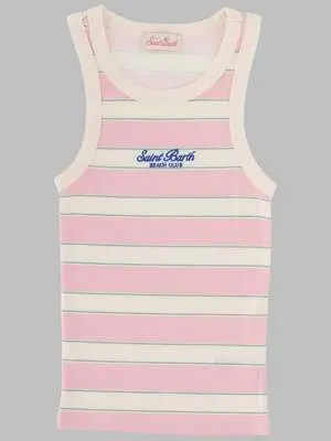MC2 SAINT BARTH Tank Top 'ada' Con Logo - Multicolour