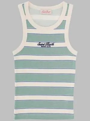 MC2 SAINT BARTH Tank Top 'ada' Con Logo - Multicolour