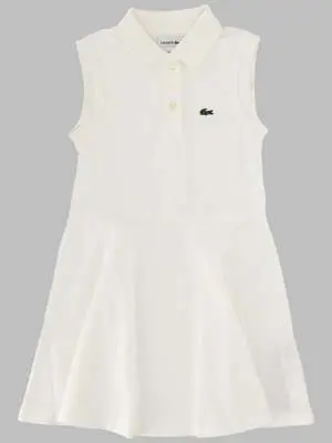 Lacoste Lcg Pique Dress W8l - White