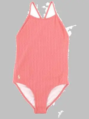 Polo Ralph Lauren Knit Hipster Swim One Piece - Red