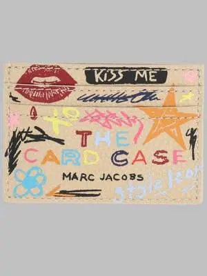 Marc Jacobs Portacarte 'the Punk Scribble - Beige