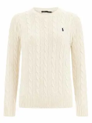 Polo Ralph Lauren Cable Knit Wool & Cashmere Sweater - Ivory
