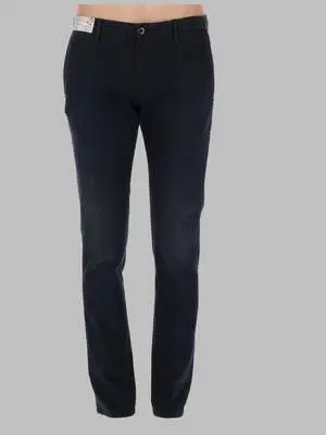Incotex Jeans Con Patch Logo - Black