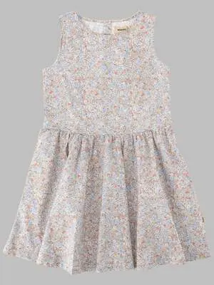 WHEAT Floral Print Tiered Dress - Grey