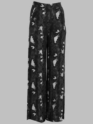 SE TA Pantalone In Viscosa Con Stampa - Grey