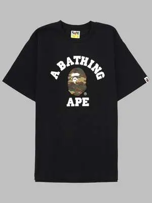 A BATHING APE Glitch Woodland T-shirt - Black