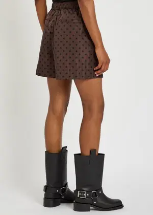 GANNI Polka Dot Recycled Polyamide Shorts