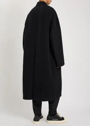 Rick Owens Brad Wool Coat - Black