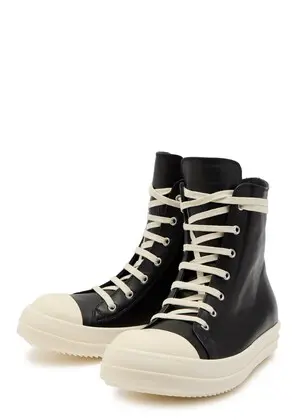 Rick Owens High-top Leather Sneakers
