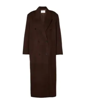THE FRANKIE SHOP Double-breasted Coat - Brown