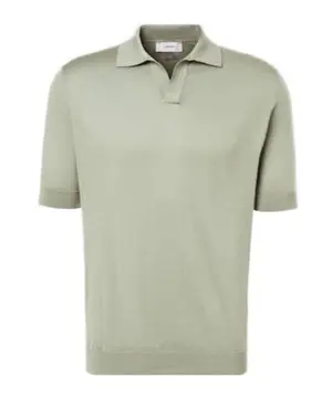 LARDINI Cotton Piqué Polo Shirt