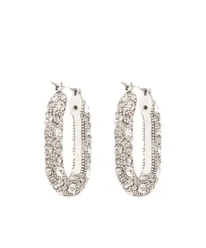ALLSAINTS Crystal Embellished Hoop Earrings