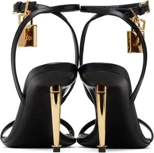 TOM FORD Lock-shaped Pointed-toe Open-toe Sandals