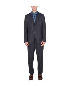Etro Pinstripe-pattern Single Breasted Suit