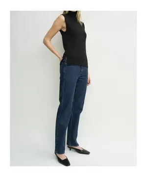 TOTEME Fine Knit Sleeveless Turtleneck Jumper